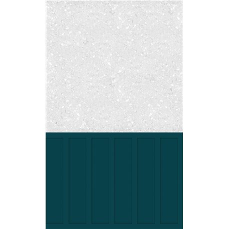 Panneau de douche Kinewall Design 125x202 cm Mixte bleu nuit + terrazzo ...