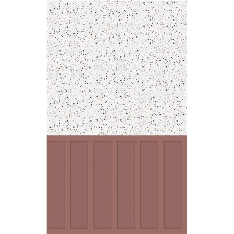 Panneau de douche Kinewall Design 150x202 cm Mixte terracotta ...