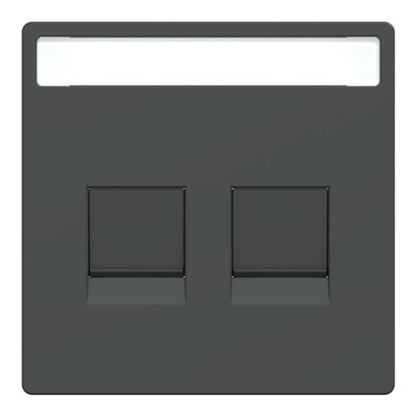 Enjoliveur prise support double RJ45 compatible keystone D-Life MTN4564 ...