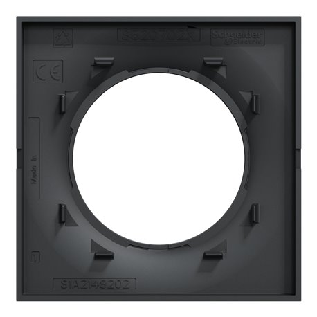 Plaque 1 poste Odace Styl S540702 Anthracite Schneider Electric