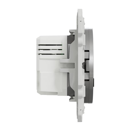 Prise USB double type A+C Odace S530401 Aluminium Schneider Electric