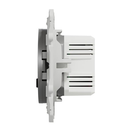 Prise USB double type A+C Odace S530401 Aluminium Schneider Electric