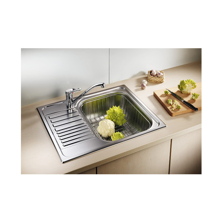 Evier Tipo 45 S mini Inox 605x500 mm Inox Inox 516524 Blanco