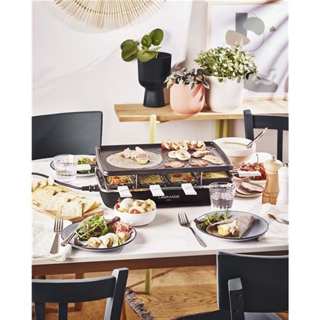 Service à raclette 179301 1200 Watts noir Lagrange