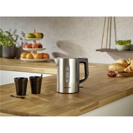 Bouilloire 0,5 L 3647 1100 Watts inox et noir Severin